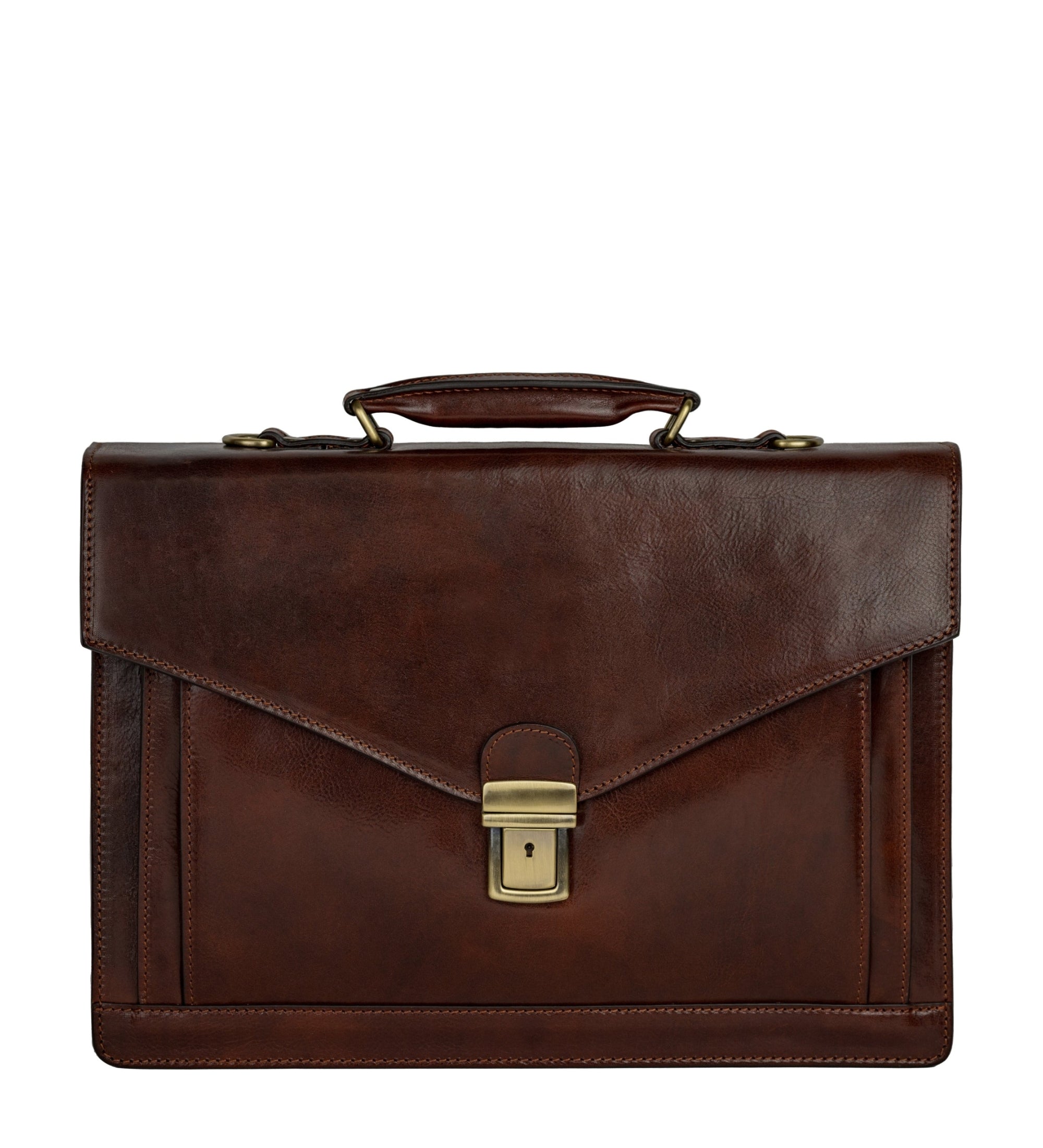 Classic Design Leather Briefcase - The Magus – sg.timeresistance.com